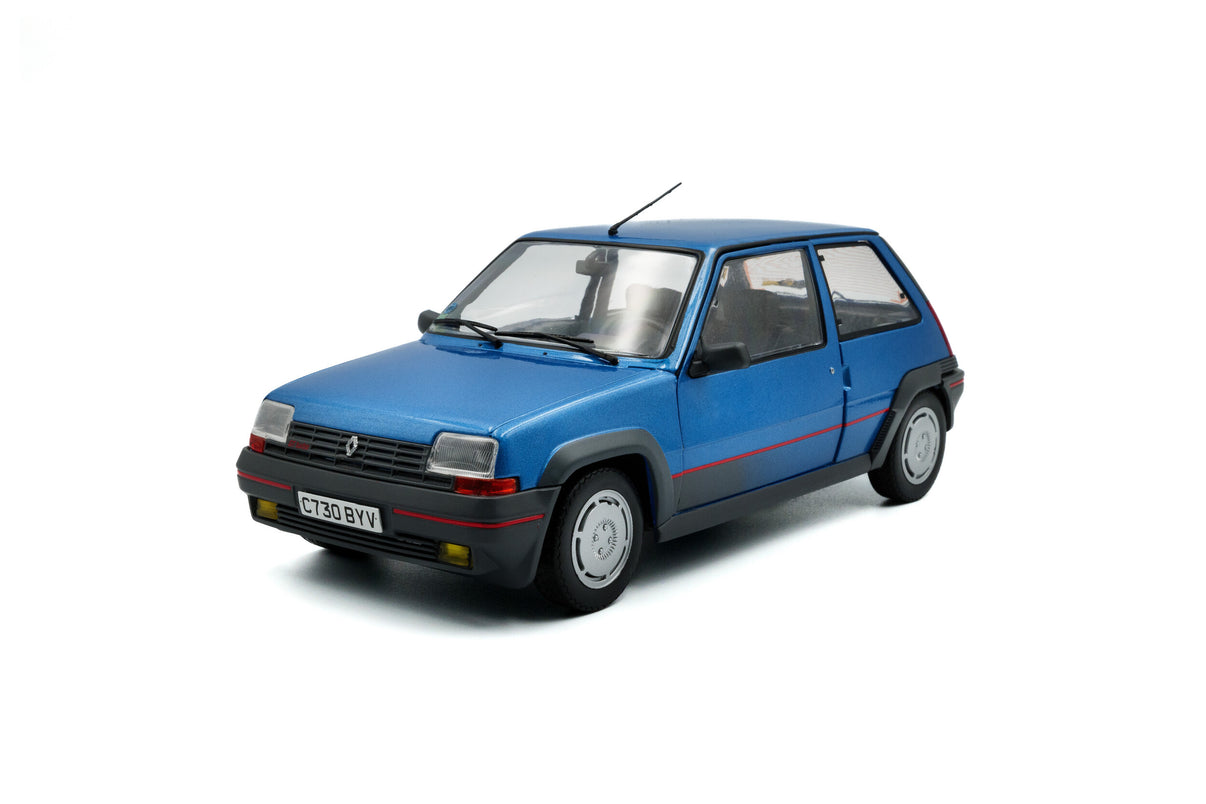 Macheta auto Renault 5 GT TURBO MK1 – Bleu Alpine – 1985 1:18 Solido ...